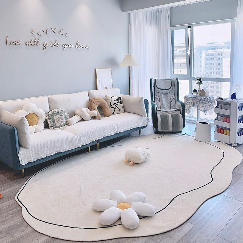 Simple shaped irregular rug | area rug | living room rugs – sweaterpicks